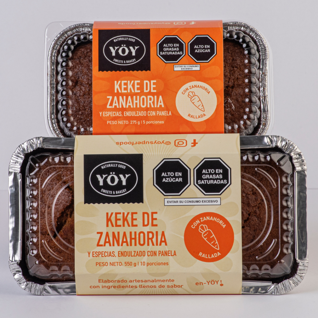 Compra Online Keke de Zanahoria x 550 g - YÖY Superfoods