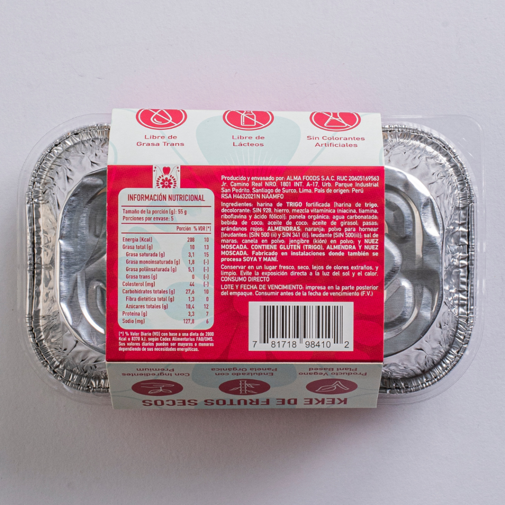 Compra Online Keke de Frutos Secos x 275 g - YÖY Superfoods